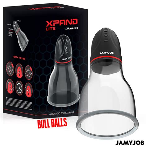 JAMYJOB XPAND LITE AUTOMATIC TESTICLE PUMP SUCTION LEVELS GREY Dildomania Premium Sex Shop