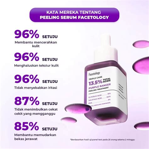 Jual Facetology Triple Care 13 5 Total Acids Purple Ranger Peeling