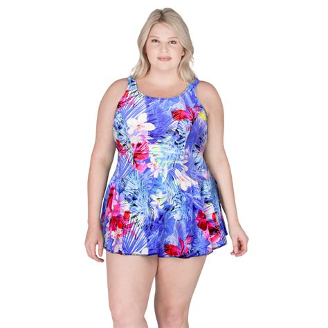 Mastectomy Swimdress Plus Size Swimwear At