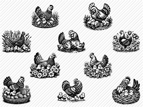 Easter Chick Svg Bundle Easter Egg Easter Svg Easter Decor Easter Png Spring Svg Easter