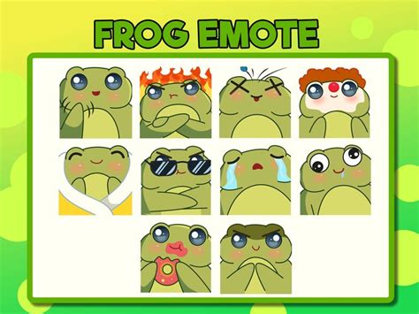 10 Twitch Emotes Cute Frog Emotes Turtle Emotes Discord Emotes Kawaii