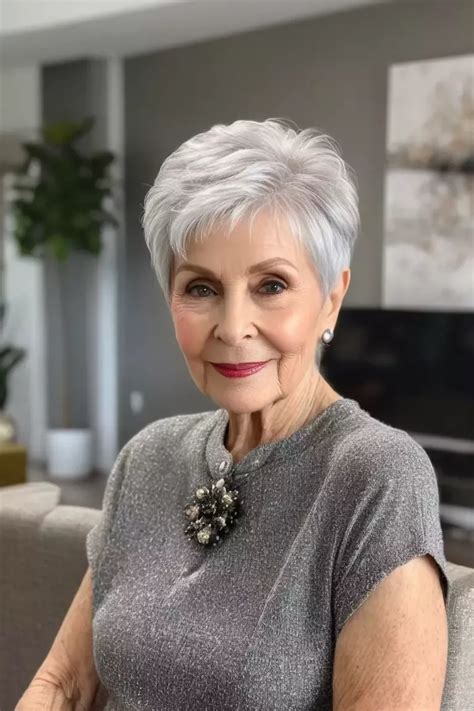 26 Wash And Wear Hairstyles For Women Over 70 Short Silver Hair