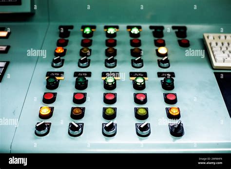 Buttons On A Control Panel Stock Photo Alamy