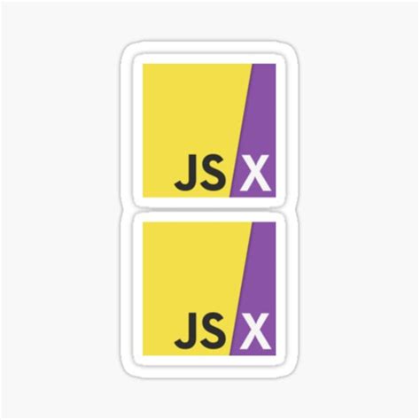 Jsx Reactjs And Javascript Sticker By Kiknag Redbubble
