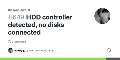 Hdd Controller Detected No Disks Connected · Issue 649 · Fbelavenutoarpl · Github