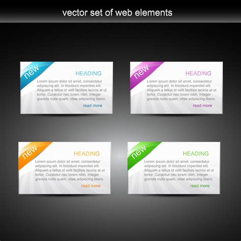 Premium Vector Web Elements