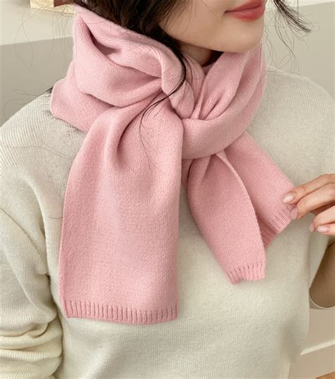 키메라제이 데일리컬러 소프트 터치 니트 머플러 목도리 16color