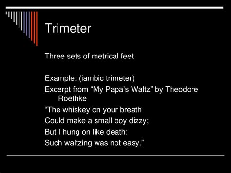 Ppt Understanding Poetry Rhythm Meter And Feet Powerpoint
