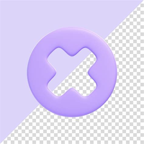 Premium Psd Purple Error Symbol Isolated On Purple Background 3d Icon