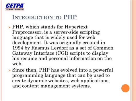 introduction to php for building dynamic web applications pdf