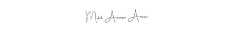 83 Mohd Arsalan Ansari Name Signature Style Ideas Free Online Autograph