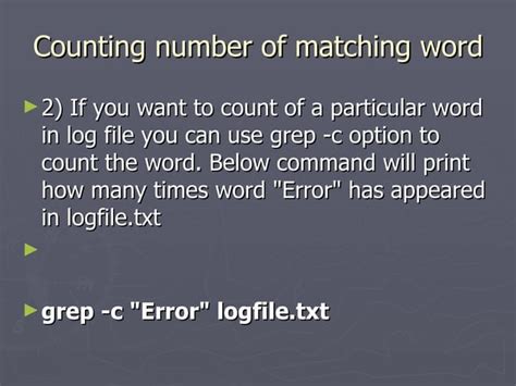 practical example of grep command in unix ppt