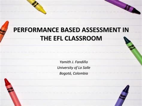 Performance Based Assessment Ppt