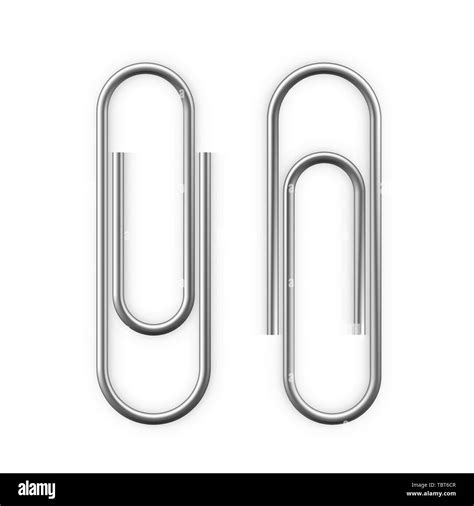 Realistic Paper Clip Attachment Paperclip Icon Attach File Business