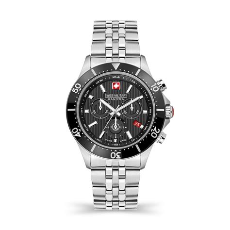Buy Swiss Military Hanowa Smwgi2100701 Flagship X Chrono Swiss Made Black Watch For Men