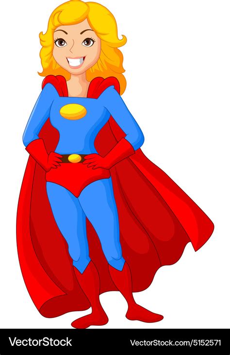 Superhero Girl Royalty Free Vector Image Vectorstock