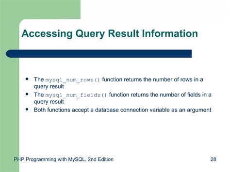 Php With MYSQL Database PPT Databases Computer Software And Applications