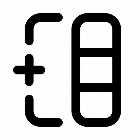 insert rows table column row border icon download on iconfinder
