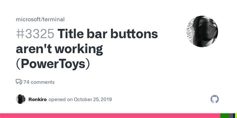 Title Bar Buttons Arent Working Powertoys · Issue 3325 · Microsoft