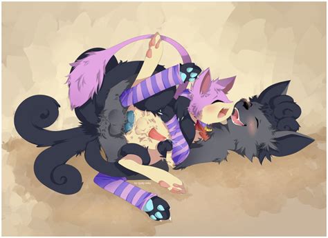 Rule 34 Anal Anal Sex Balls Blush Closed Eyes Cum Embrace Footwear Fur Furry Tail Hindpaw