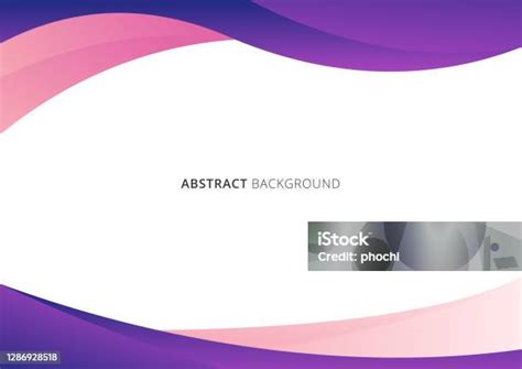 흰색 배경에 격리된 추상 비즈니스 템플릿 핑크와 퍼플 그라데이션 파 또는 곡선 모양 프레임에 대한 스톡 벡터 아트 및 기타 이미지 프레임 보라색 그라데이션 Istock