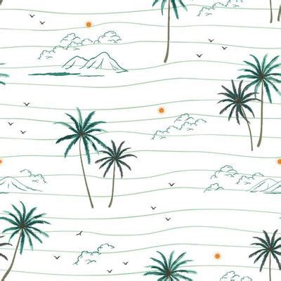 Coconut Tree Pattern Vector Art Icons And Graphics For Free Download