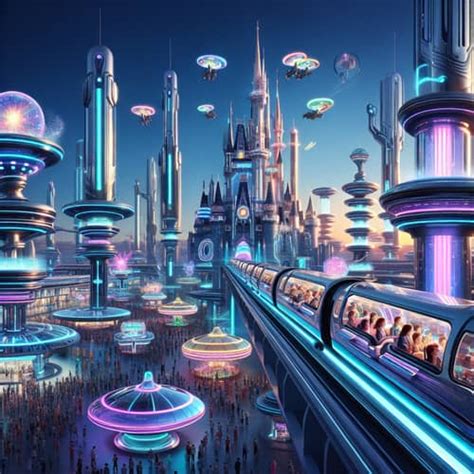 Abandoned Amusement Park With Retro Futuristic Elements Ai Art