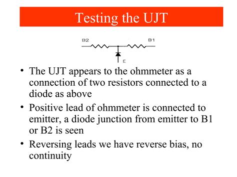 Unijunction Transistor Ujt Ppt