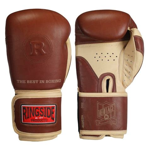 Ringside Heritage 정품 가죽 복싱 트레이닝 스파링 장갑 티몬