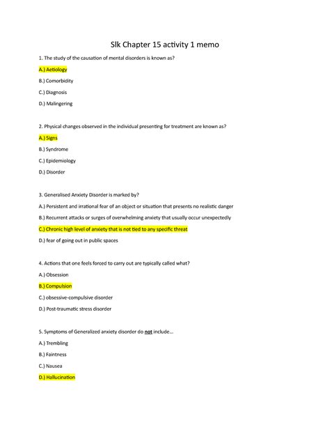 Slk Chapter Activity Memo Slk Chapter Activity Memo The Study Of The Causation Of