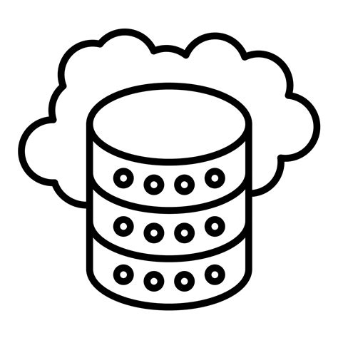 Cloud Storage Line Icon Vector Art At Vecteezy