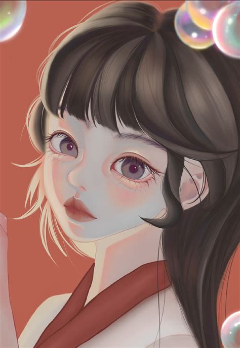 萌妹—插画san杉 站酷zcool