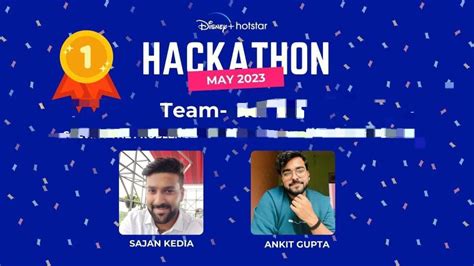 ankit gupta auf linkedin hotstar disneyplushotstar hackathon