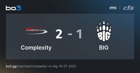 Complexity Vs Big Cs2 Match At Fissure Playground 1
