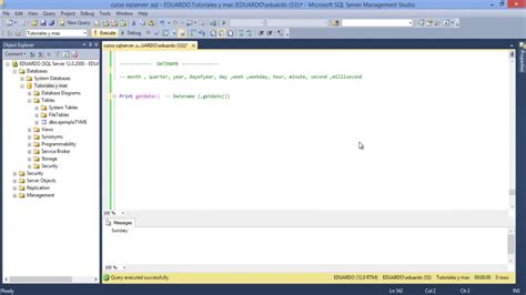 SQL Server 53 DATENAME YouTube