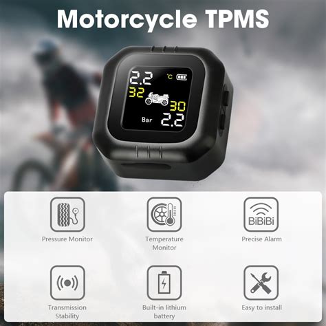 Jansite Tpms Motorcycle Tire Pressure Alarm Monito Grandado