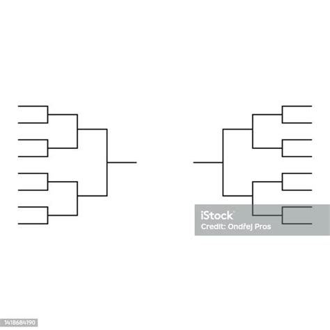 브라켓 스포츠 토너먼트 세트 빈 제거 이벤트 사인 플레이오프 매치 벡터 일러스트 레이 션 Playoffs에 대한 스톡 벡터 아트 및 기타 이미지 Istock