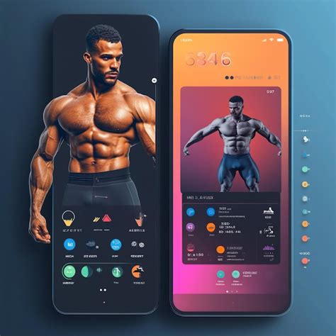 Userfriendly Fitness App Gui With Visually Appealing Workout Plans And