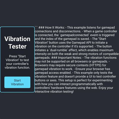 controller vibration tester