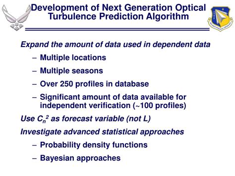 Ppt Statistical Forecasting Of Optical Turbulence Powerpoint Presentation Id385323