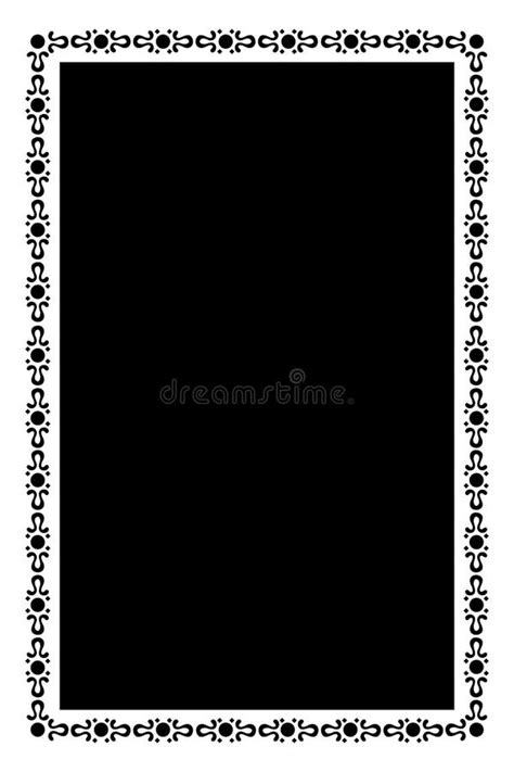 Vertical Floral Border Design Concept Isolated On White Background