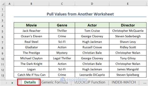how to pull values from another worksheet in excel 6 easy ways