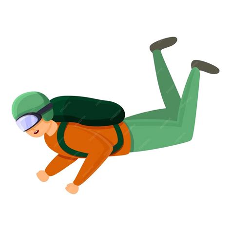 Premium Vector Hobby Skydiving Icon Cartoon Of Hobby Skydiving Vector