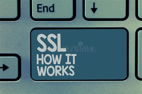 Word Writing Text Ssl How It Works Business Concept For Session Key Is