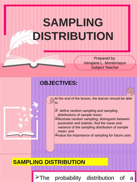 Module 5 Sampling Distribution Pdf Mean Variance