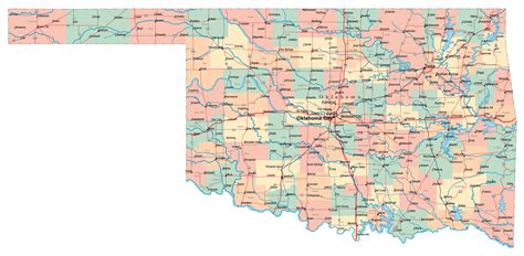 Current Oklahoma State Highway Map