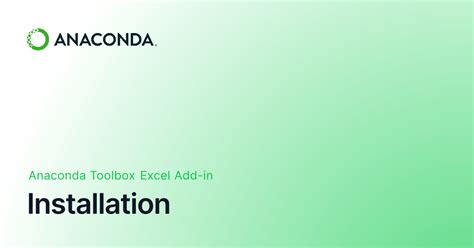 Installation Anaconda