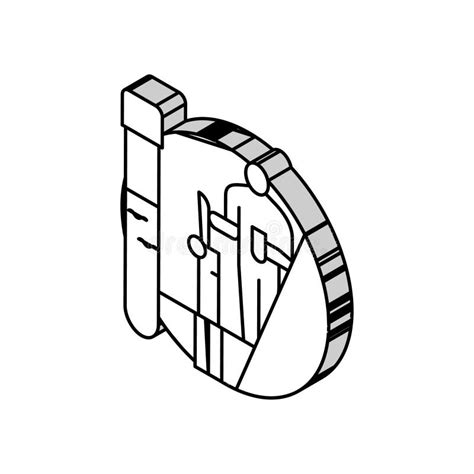 Hydrogeological Maps Hydrogeologist Isometric Icon Vector Illustration Stock Vector