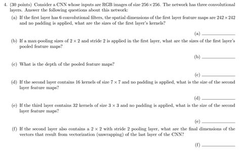4 30 Points Consider A CNN Whose Inputs Are StudyX