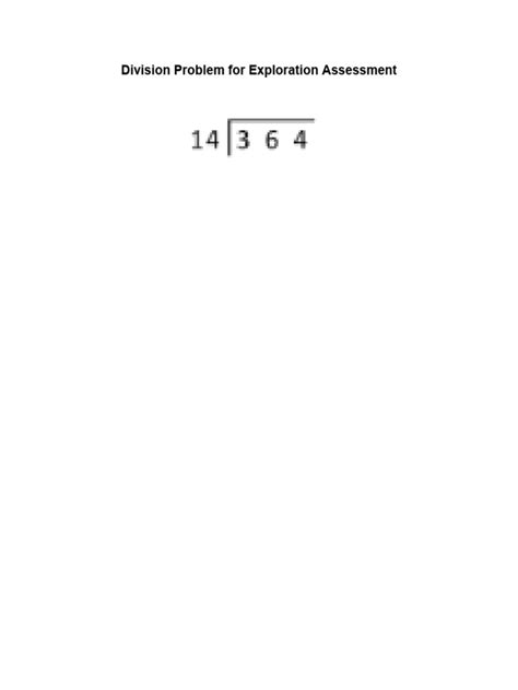 Division Problem Pdf